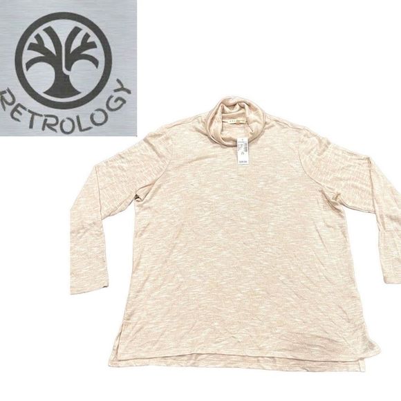 retrology | Tops | Newwith Tags Retrology Lightpink Shimmer Knit Turtle ...